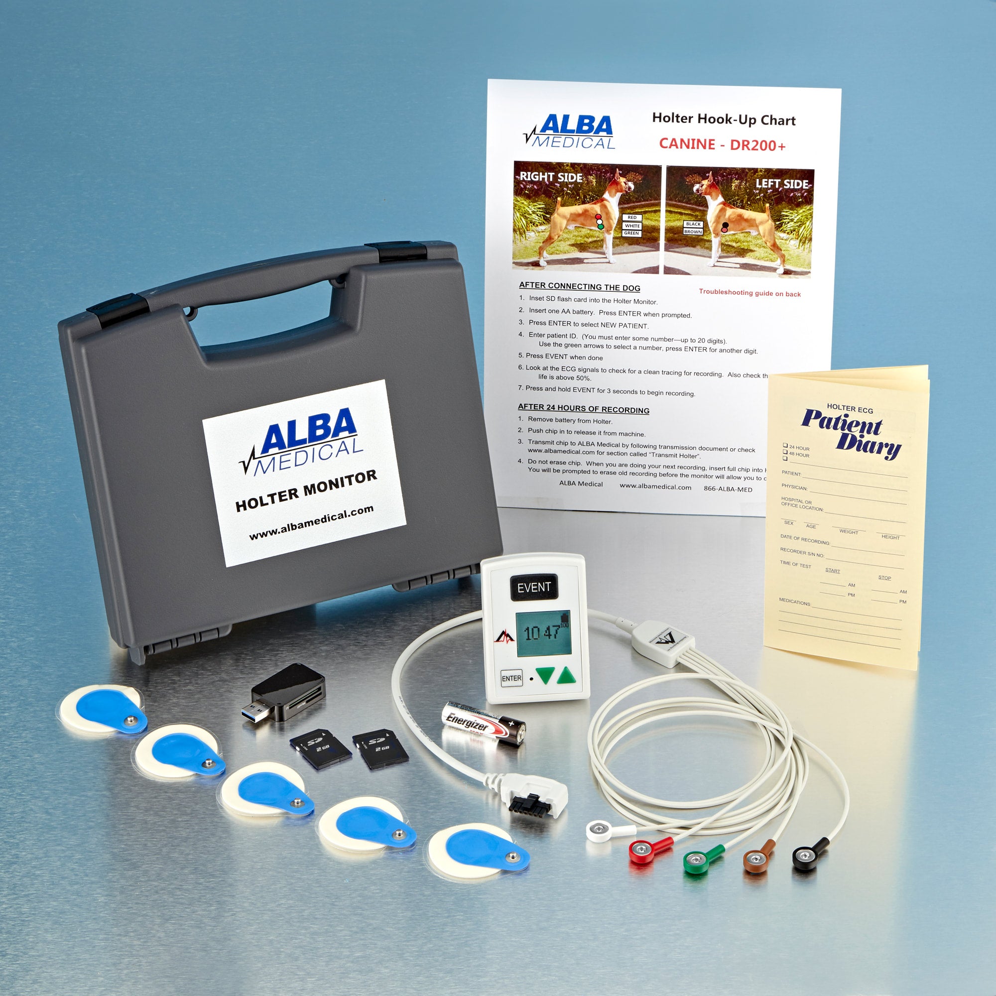 Canine Holter Package (DR200) | ALBA Medical Systems, Inc.